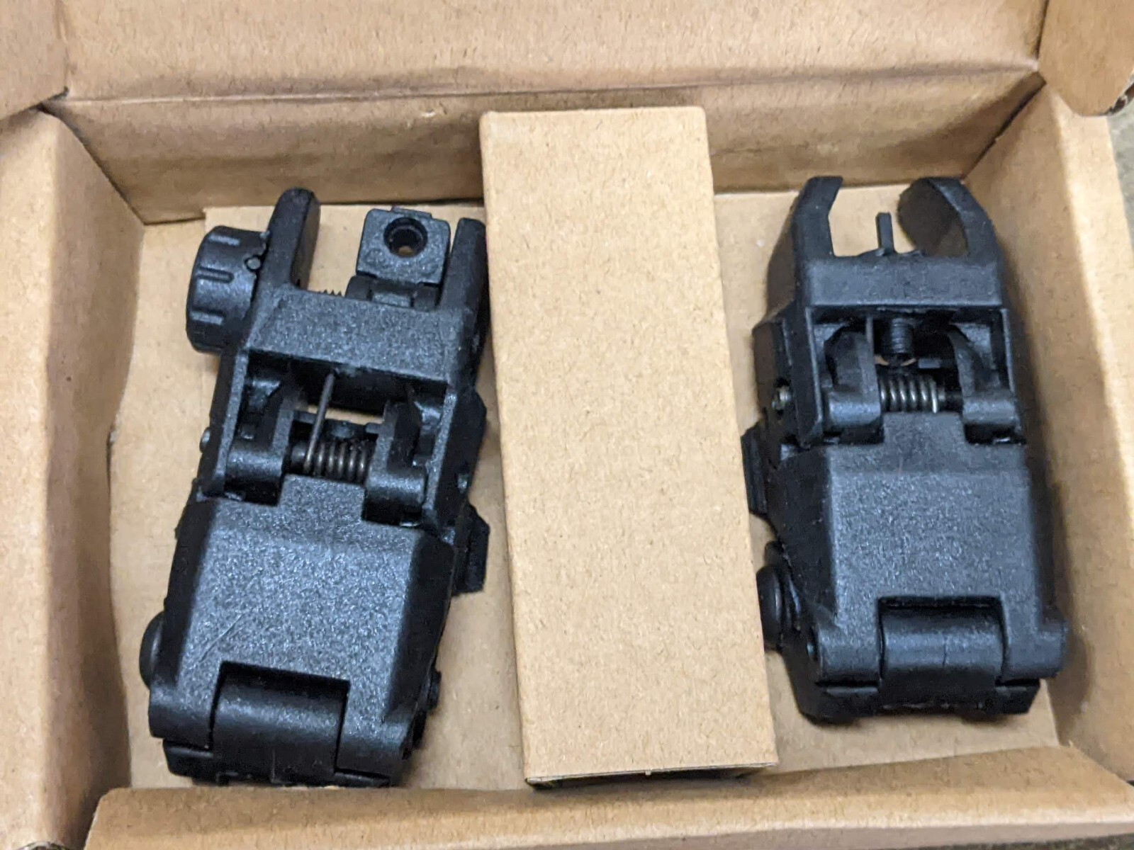 Front and Rear BUIS , polymer folding sights, | eBay