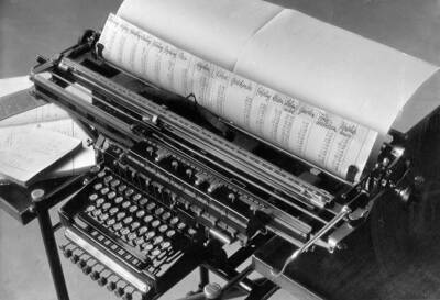 Germany Accounting machine typewriter 1920 Old Photo | eBay