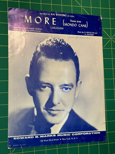 More - Theme from Mondo Cane (sheet music) | eBay