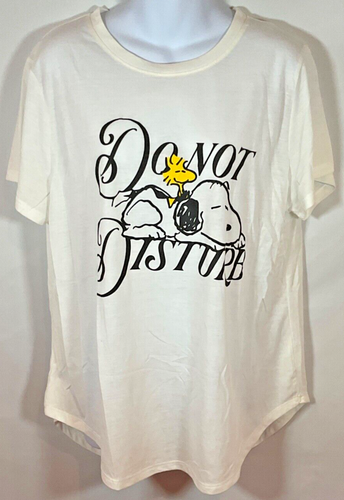 Peanuts Snoopy Woodstock white Do Not Disturb t shirt XXXL womens 3XL ...