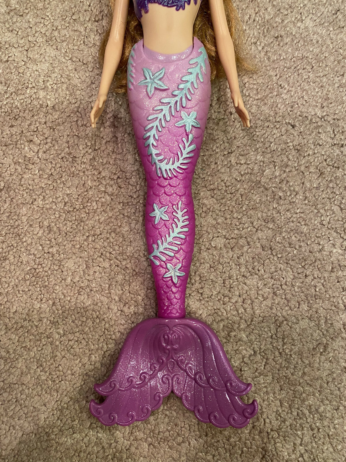 New_HTF_Never used_Barbie 2008 Splash & Style purple mermaid doll_Pet ...