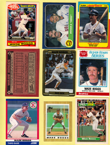 9 card oddball lof WADE BOGGS Action Packed Box Bottom Meadow Gold Hill ...