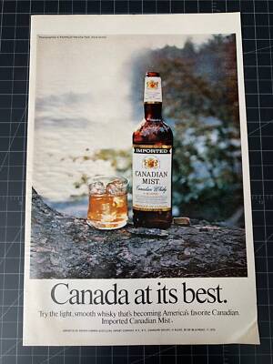 Vintage 1970s Canadian Mist Whiskey Print Ad | eBay