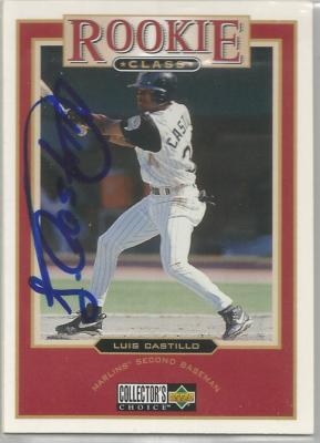 Florida Marlins LUIS CASTILLO autographed 1997 Upper Deck | eBay