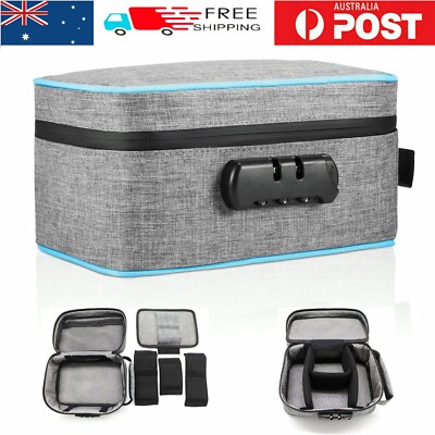 Smell Proof Bag Combination Lock Odor Proof Lock Box Bag Travel Storage ...