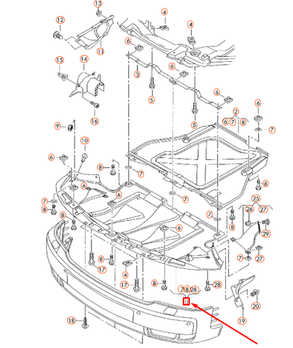 AUDI A6 C6 Front Underbody Belly Pan Cover 4F0863821K NEW GENUINE | eBay