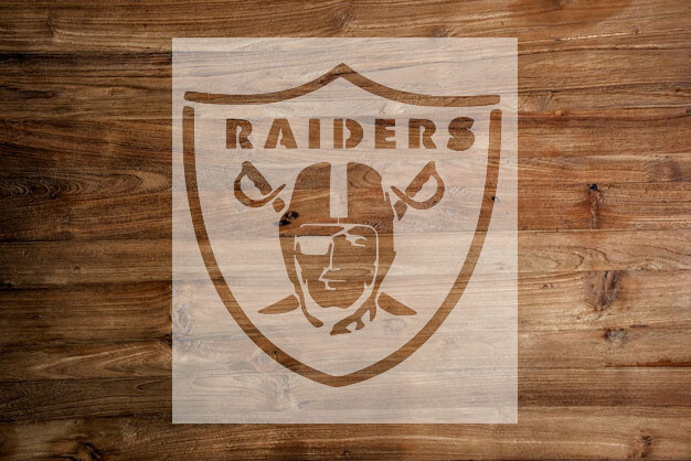 Raiders Logo Stencil