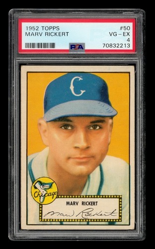 1952 Topps Set-Break # 50 Marv Rickert PSA 4 VG-EX | eBay