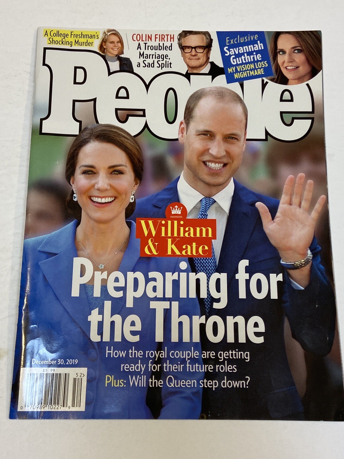 People Magazine Dec 2019 Prince William Kate Colin Firth Savannah ...