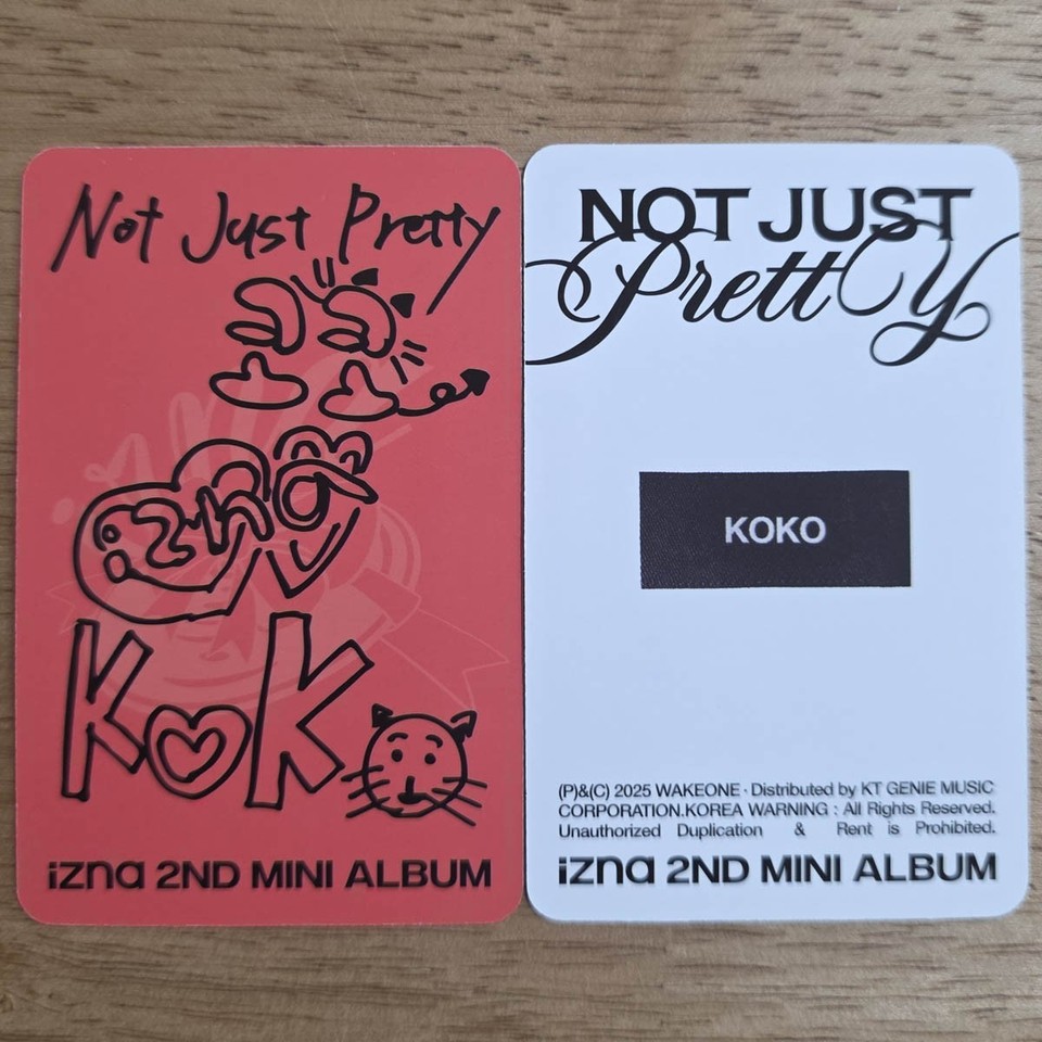 Koko Official 2pcs Photocard Izna 2nd Mini Album Not Just Pretty Nemo ...