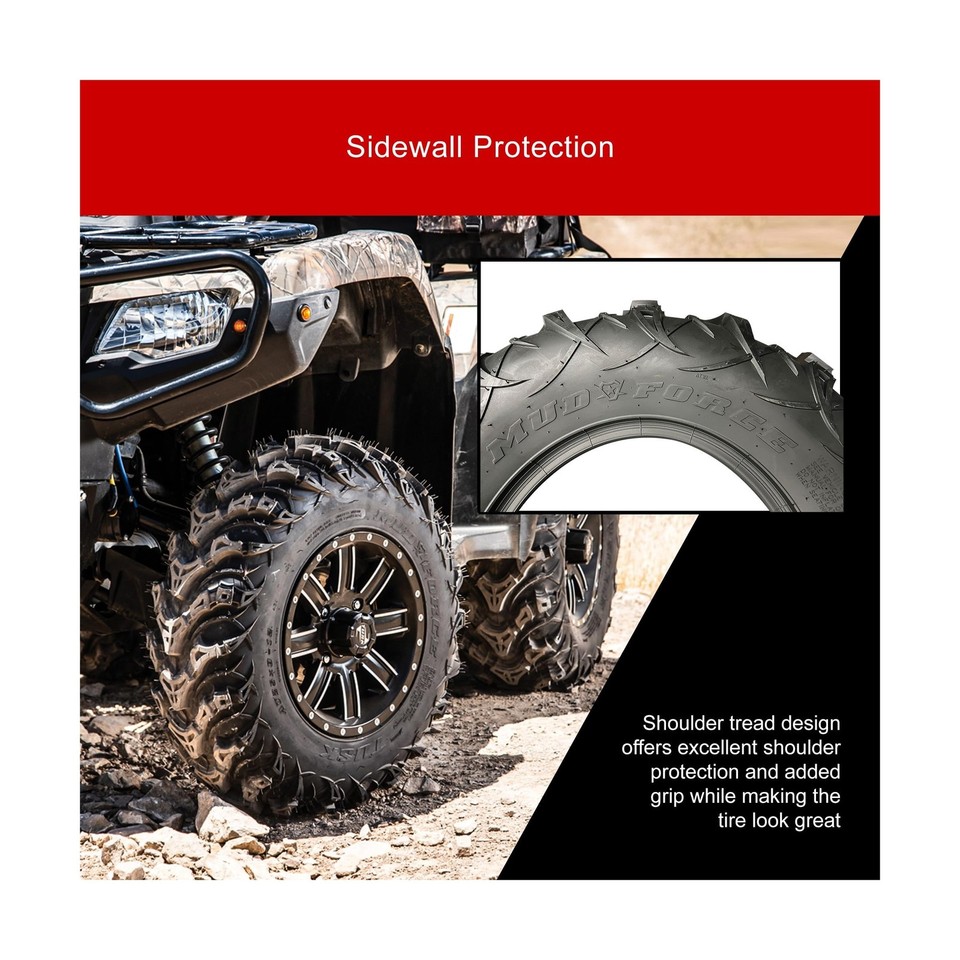 Tusk Mud Force® ATV Tire 26x9-12 x 26x11-12 Set of 4 | eBay
