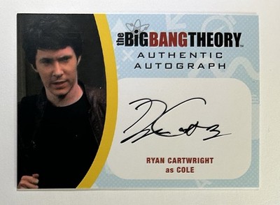 2016 The Big Bang Theory Seasons 6 & 7 Ryan Cartwright Cole Autograph ...