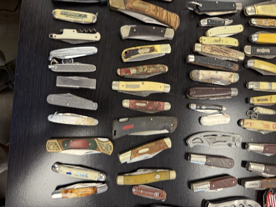 Vintage Pocket Knife Collection Lot 74 Knives Buck Old Timer Barlow ...