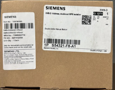 SIEMENS XMS-D ADDRESSABLE DUAL ACTION MANUAL PULL STATION-FREE EXPRESS ...