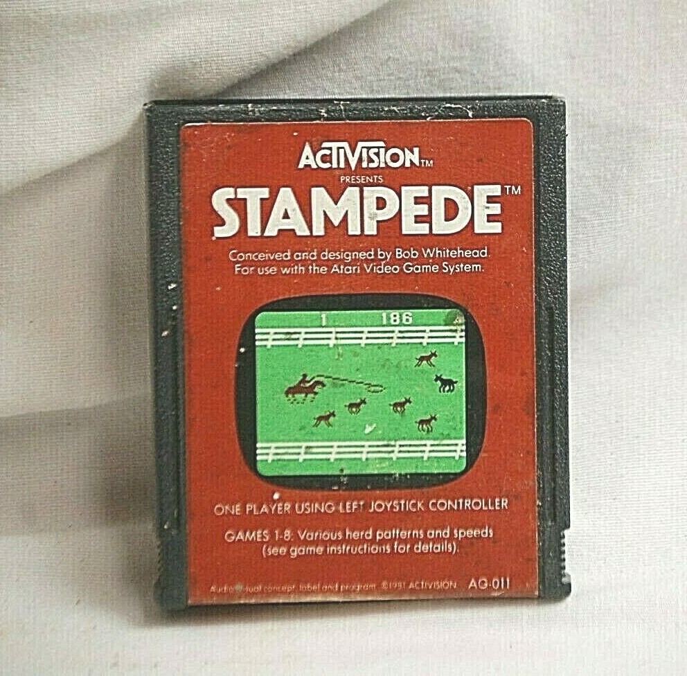 Atari 2600 Stampede Video GAME CARTRIDGE ONLY Activision AG-011 1981 | eBay