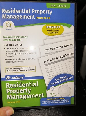 Adams Real Estate Residential Property Management Forms CD (Pre-Owned ...