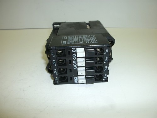 ABB BC9-30-01 CONTACTOR 22 AMP 3 POLE 24VDC COIL W/1 NC AUX | eBay