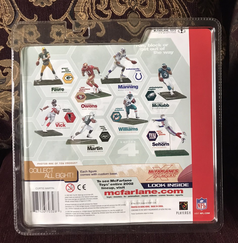 MCFARLANE CURTIS MARTIN VARIANT SERIES 4 JETS 2002 LOOK!!!! | eBay