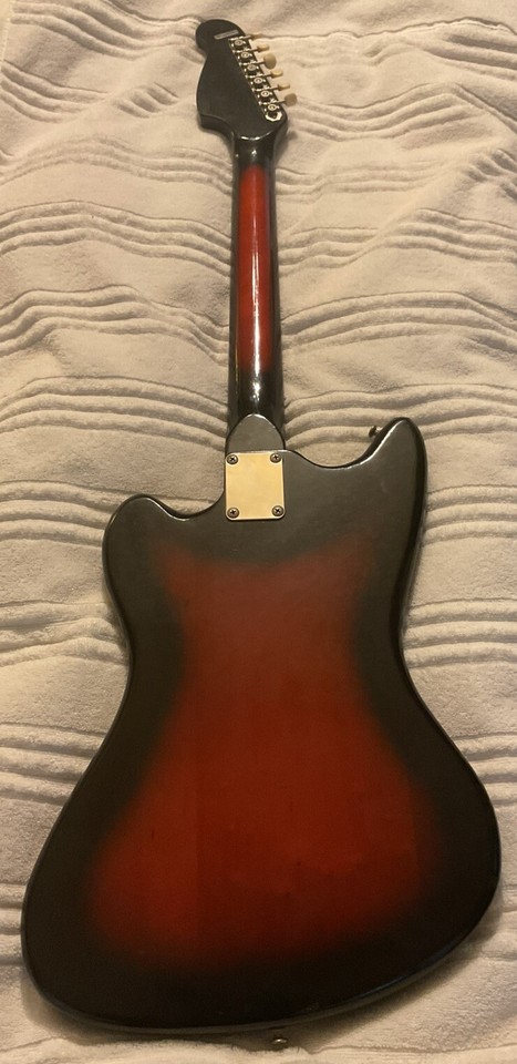 Supro Normandy Electric Guitar Model 5602- 2 Pickups, Cherry Shade With ...