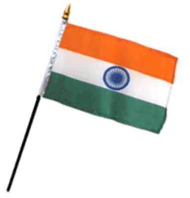 Wholesale Lot of 6 India 4"x6" Desk Table Stick Flag | eBay