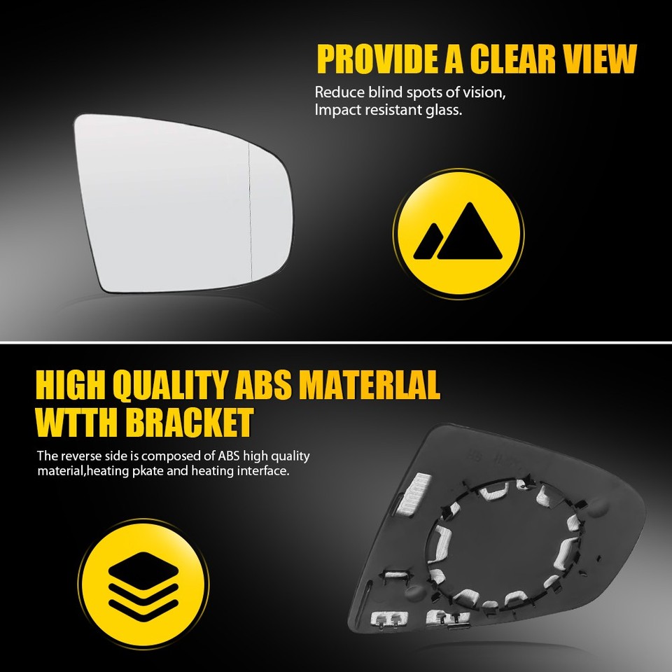 For Bmw X5 X6 E70 E70 RH Passenger Side Door Wing Mirror Glass Heated Convex B | eBay