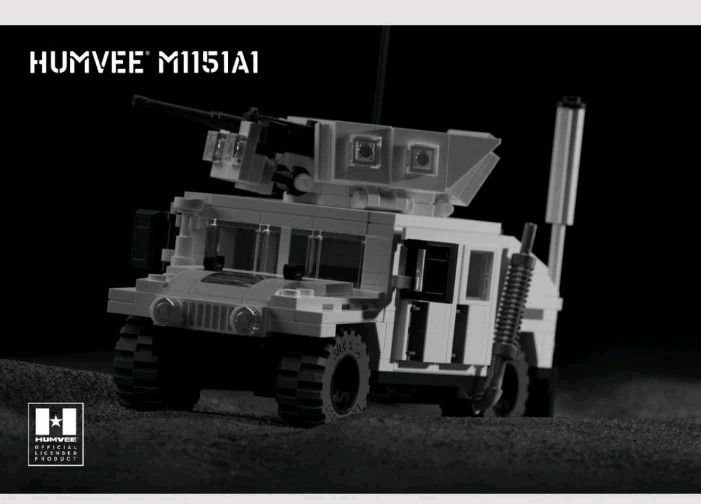 BRICKMANIA Humvee USMC 4X4 With Mctags-R Turret Sealed Brand New | eBay
