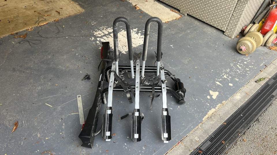 Thule 3 Bike Cycle Carrier Rack Tow Bar Ball Mounted, Lockable with 2 ...