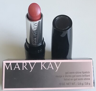 New In Box Mary Kay Gel Semi-Shine Lipstick Red Smolder Full Size ...