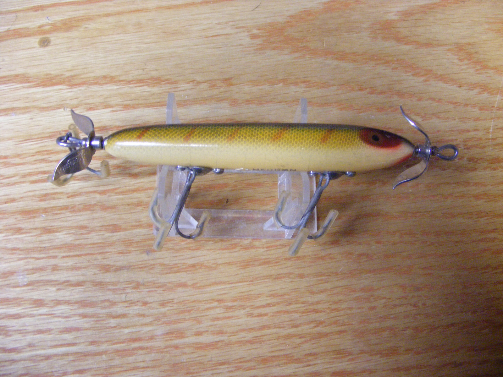 Beautiful Vintage Original Wooden 130 Heddon Torpedo in Perch Color | eBay