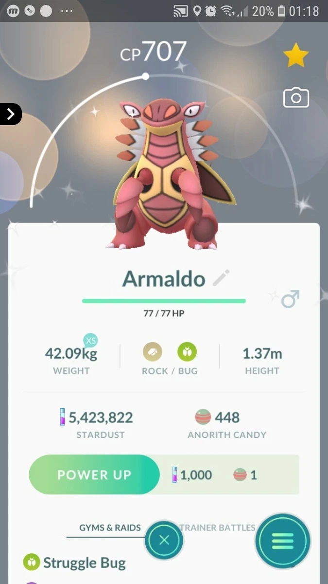 Pokemon Armaldo Shiny