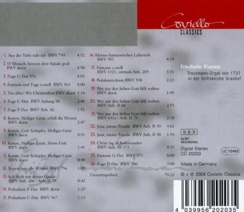 - Johann Sebastian Bach: Incerta: Organ Works of questionable ...