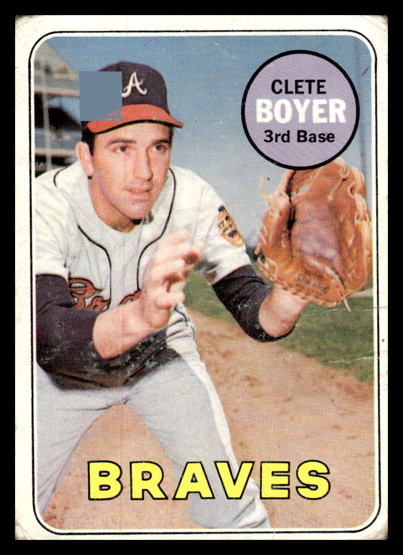 1969 Topps Clete Boyer #489 Atlanta Braves Baseball Card | eBay