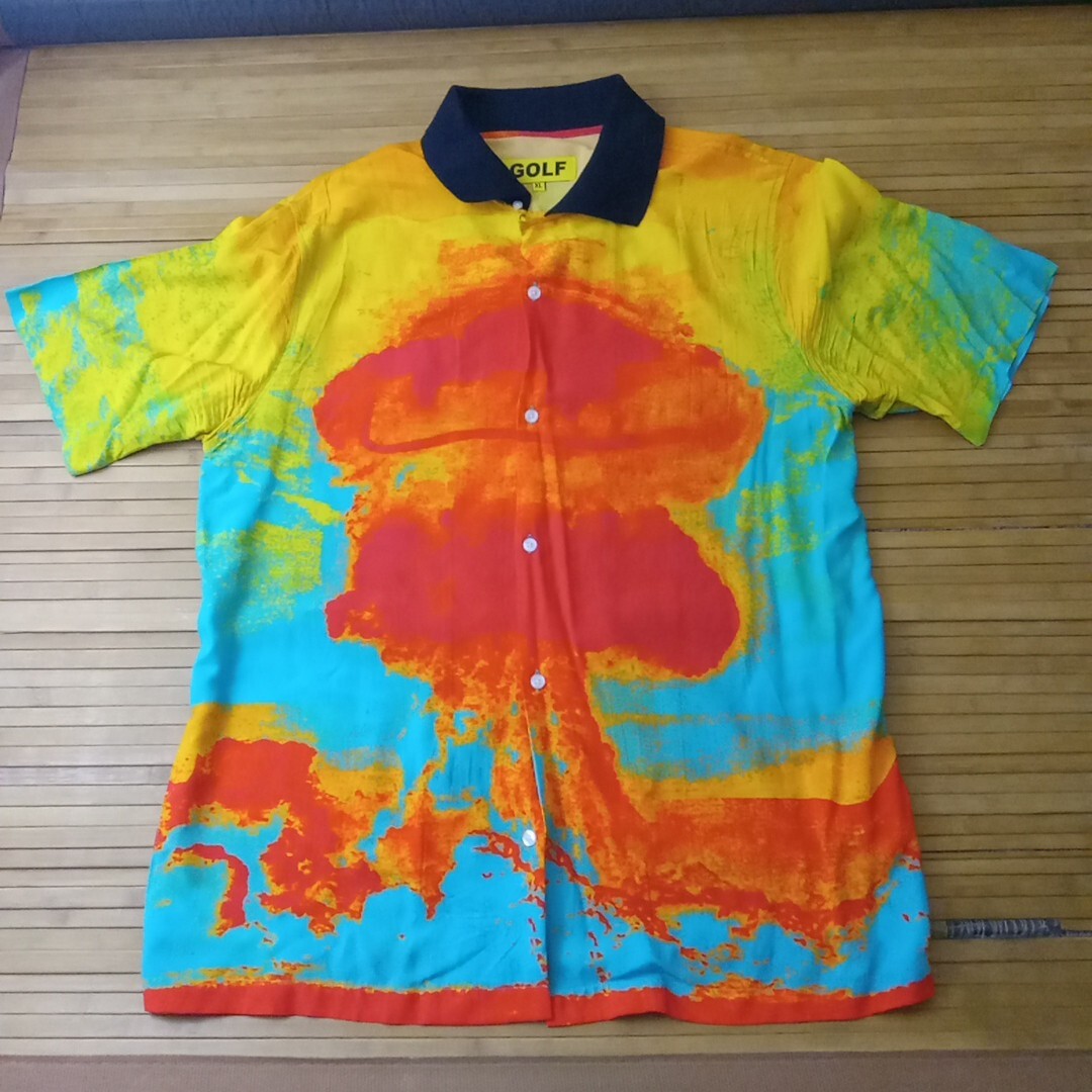 Rare Golf Wang Atomic Bomb Explosion Button Up Shirt … - Gem
