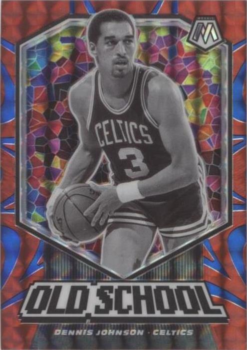2019-20 Panini Mosaic - Old School Dennis Johnson #6 Reactive Blue ...