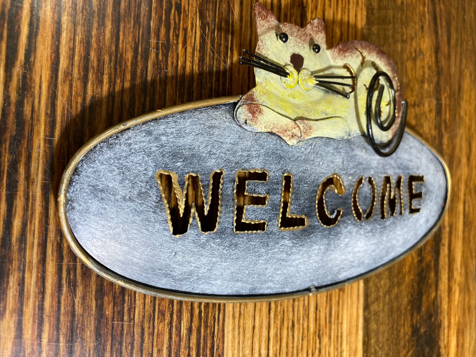 Welcome (cat) Novelty Hanging Tin Sign | eBay