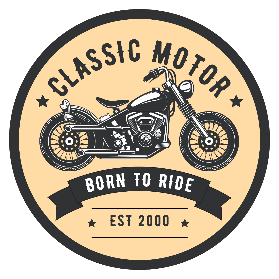 Motorcycle Vintage Vinyl Sticker Decal - 3 Pack | eBay
