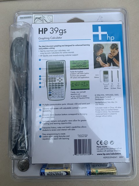 HP 39GS Graphing Calculator for sale online | eBay
