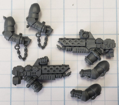 Warhammer 40k Black Templar Bits Crusader Squad Pyreblaster Flamer x2 ...