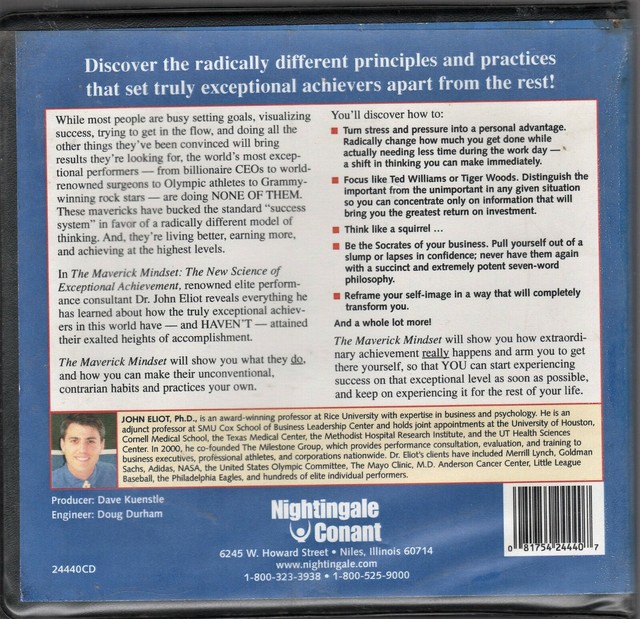The Maverick Mindset 7 CD Set Science of Exceptional Achievement John ...