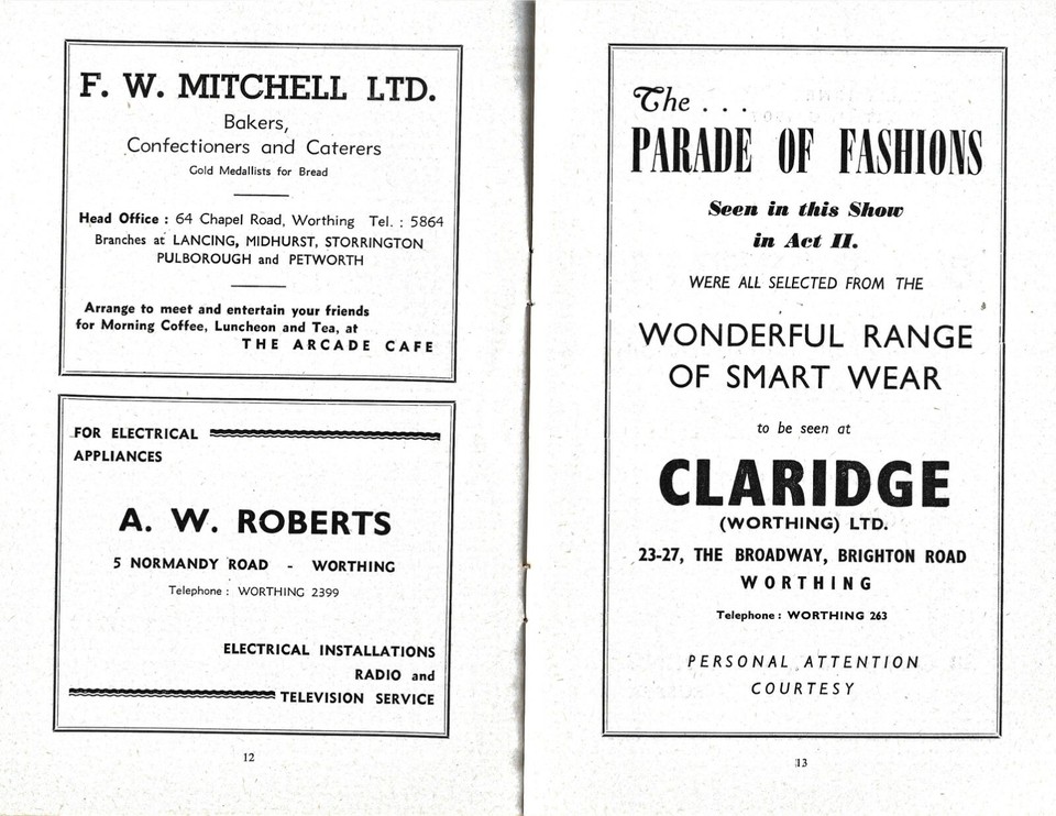 Worthing Musical Comedy Society Theatre Programme Rose Marie 1959 | eBay