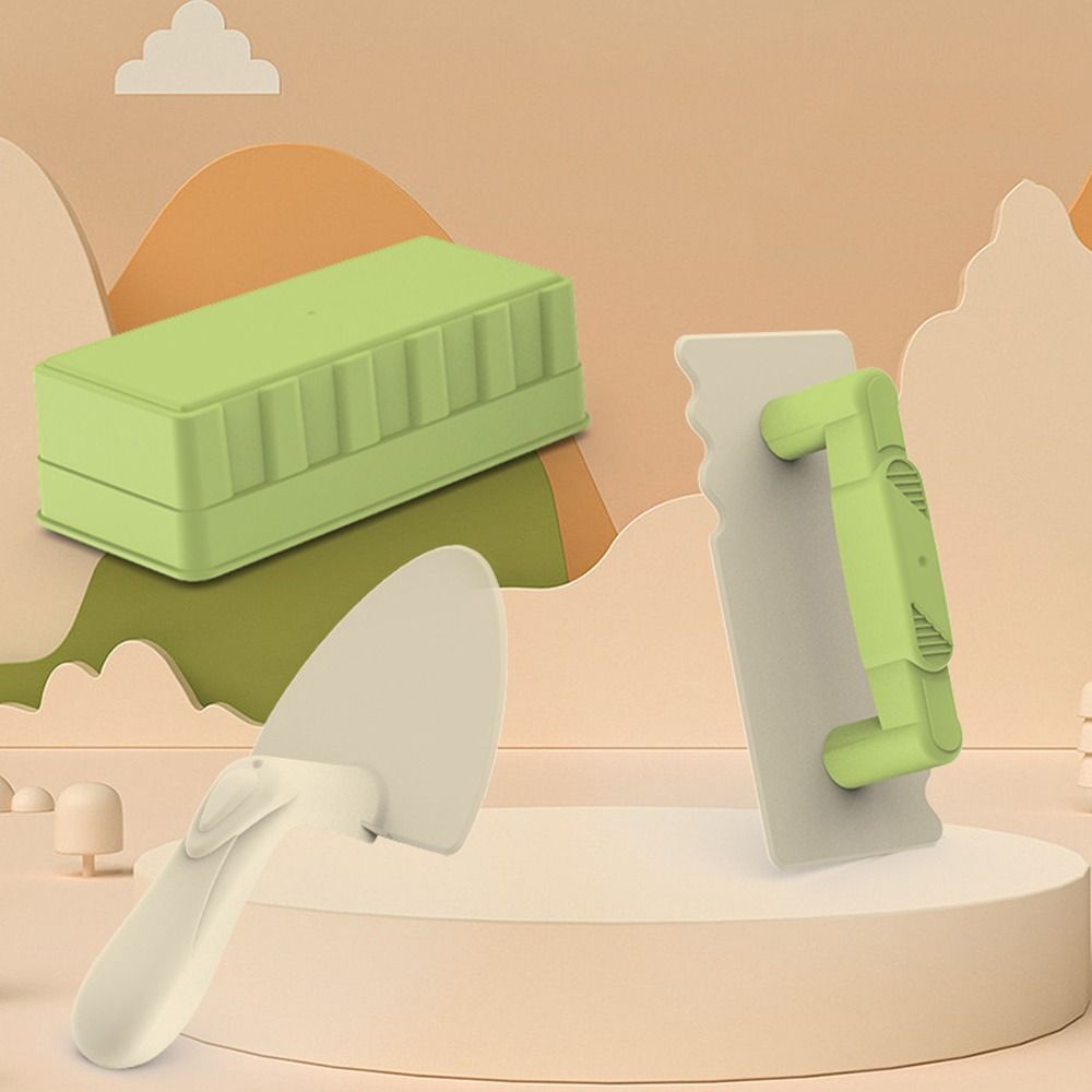 Sandbox Castle Scraper Shovel Brick Mold Digging Sand Kit Beach Toys ...