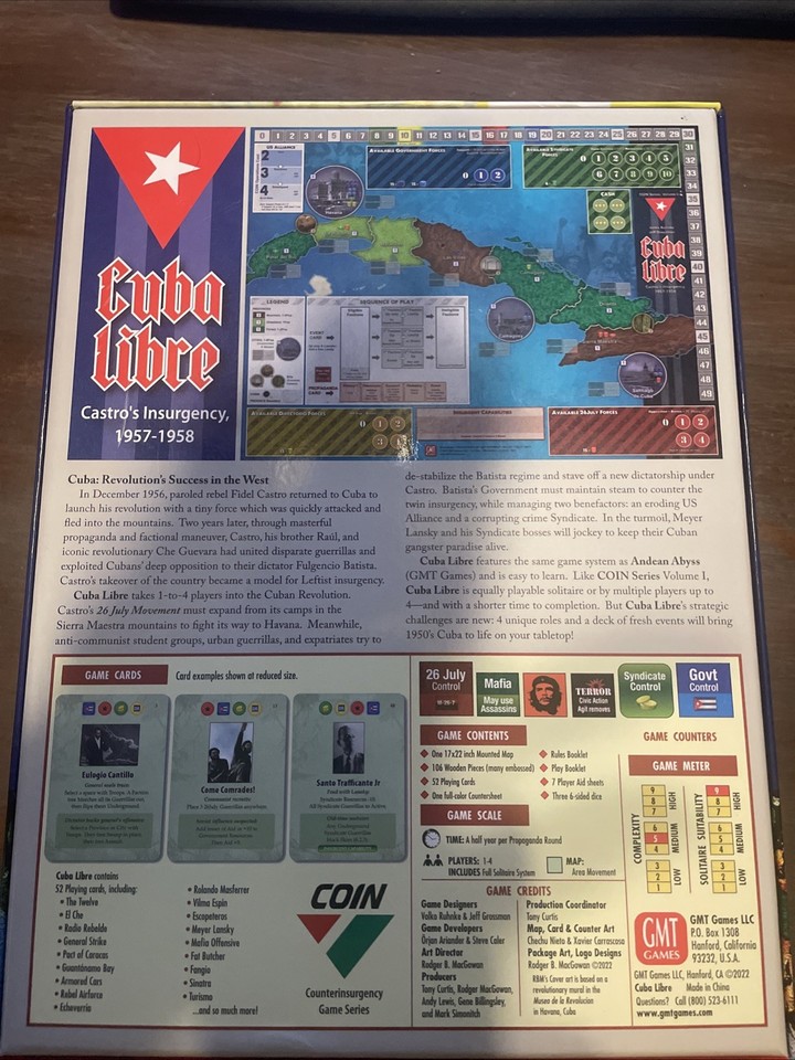 GMT Games Cuba Libre Boardgame 4th Edition | eBay