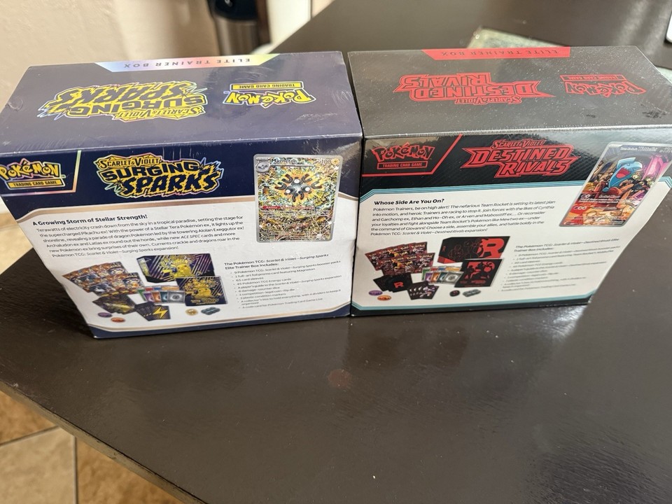 Surging Sparks ETB and Destined Rivals ETB Combo, New Sealed | eBay