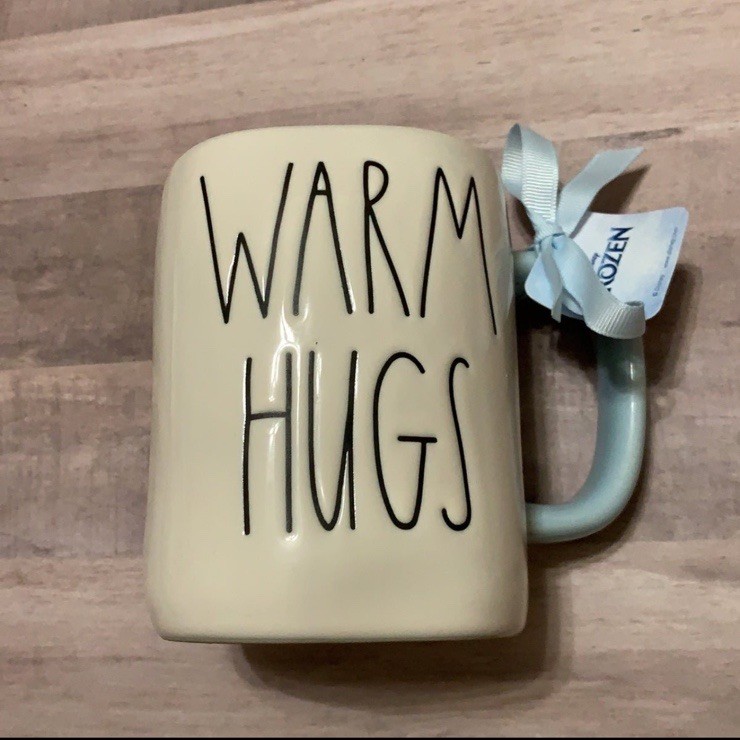 Rae Dunn Mug WARM HUGS Disney Frozen Olaf Double Sided Mug NEW | eBay UK