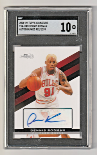 Dennis Rodman 2008 Topps Signature Autograph Auto SCG 10 Chicago Bulls ...
