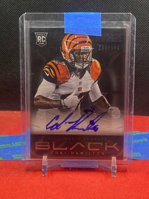 2013 Panini Black Rookie Signatures #120 Cobi Hamilton Bengals 106/199 ...