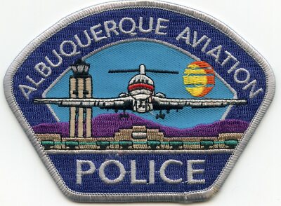 ALBUQUERQUE NEW MEXICO NM Gray Border Gray Letters AVIATION AIRPORT ...