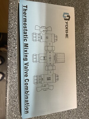 yorhe 4 in 1 thermostatic mixing valve and isolation valve. brand new ...