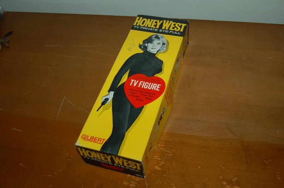 Gilbert Honey West Vintage 1965 Private Eye action figure w Stand and ...