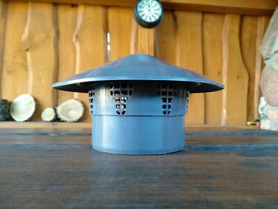 Vent Terminal COWL 110mm Air Cover Soil Pipe Stack Cage Rain Hat 4 ...